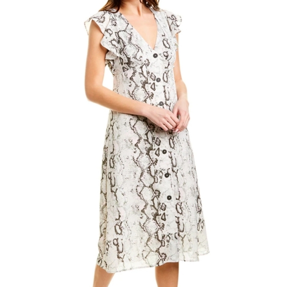Laundry By Shelli Segal | Dresses | Laundry By Shelli Segal Python Button Down Midi Dress Nwt ...